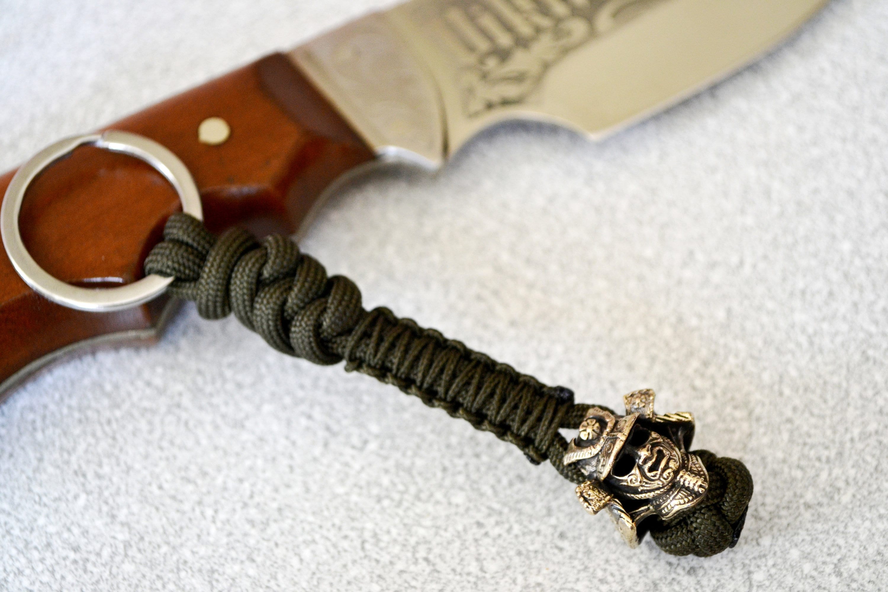 Samurai Keychain for Men Mens Gift Stand With Ukraine Brass - Etsy