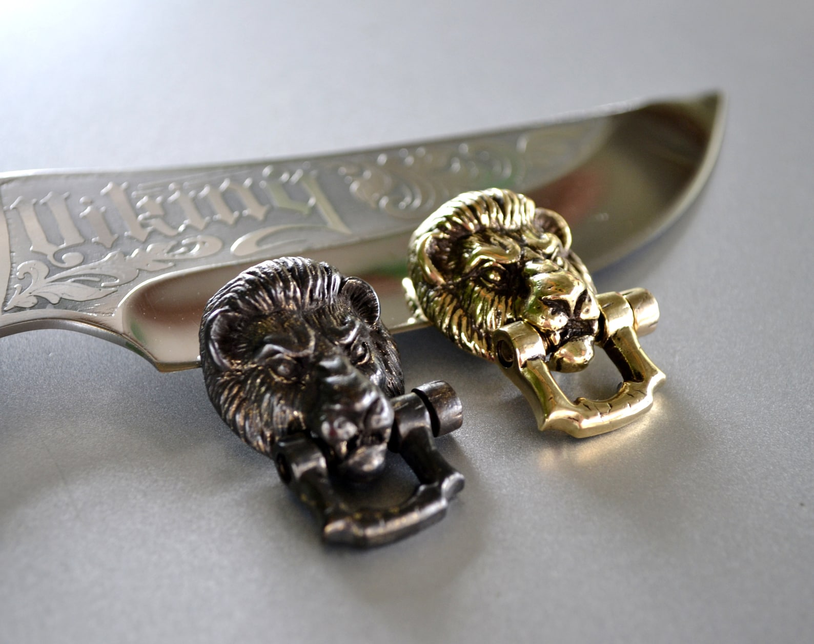 Lion Head Brass Shackle Unique Handmade Casted Shackle for | Etsy