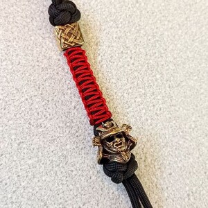 Paracord Knife Lanyard With Samurai Helmet, Octopus, Men Keychain ...
