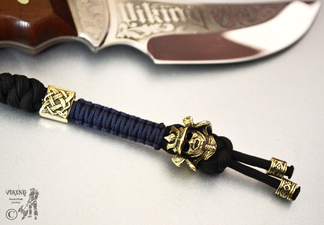 Paracord Knife Lanyard With Samurai Helmet Octopus Men - Etsy