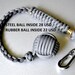 Paracord Key Ring/keychain With Alien Brass Bead and Carabiner, Gift ...