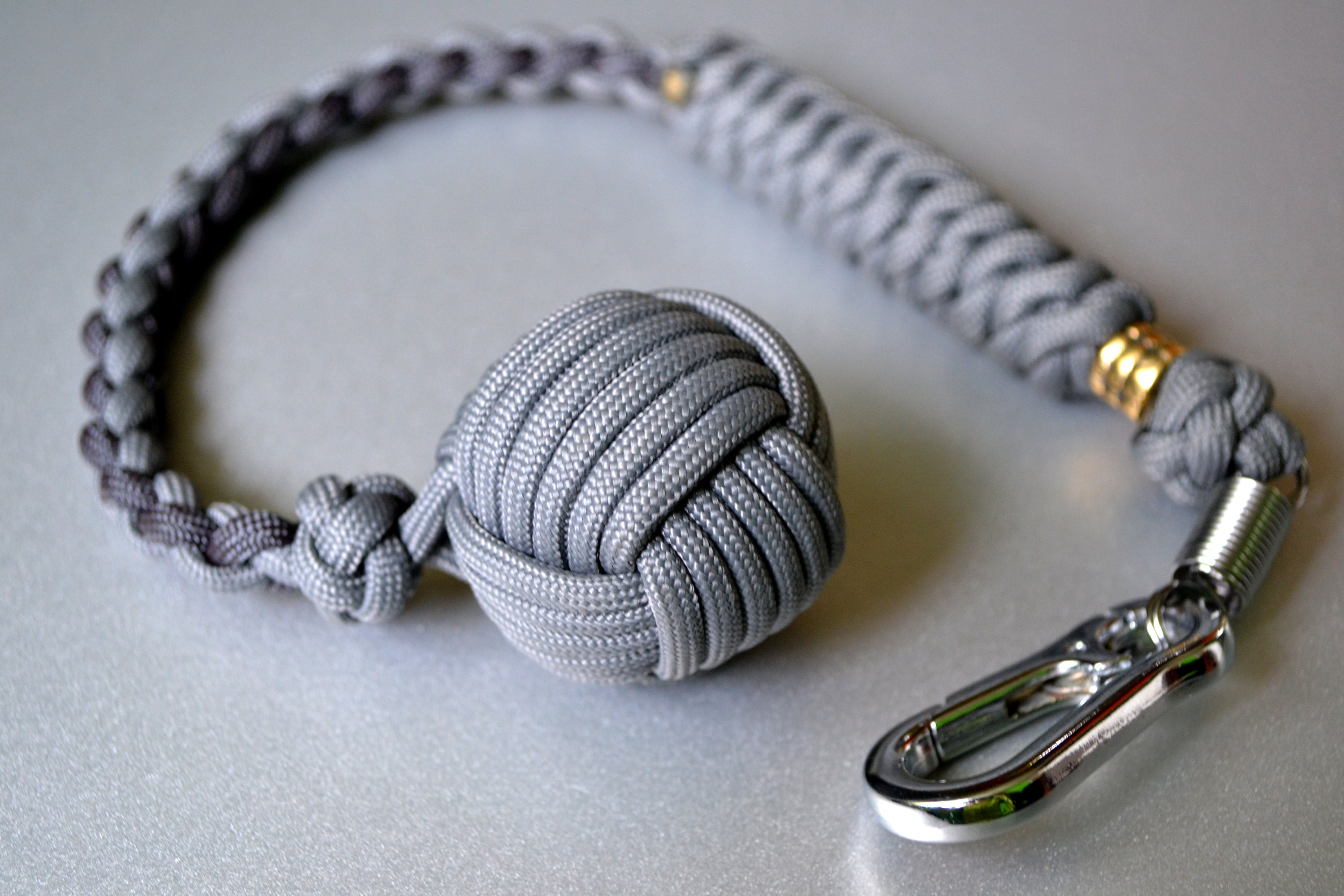 Monkey Fist Keychain Braided Paracord Monkey Fist Key Chain - Etsy UK
