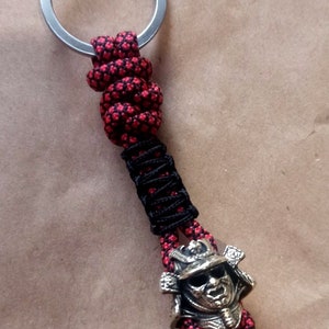 Samurai Keychain for Men, Mens Gift, Stand With Ukraine, Brass Beads ...