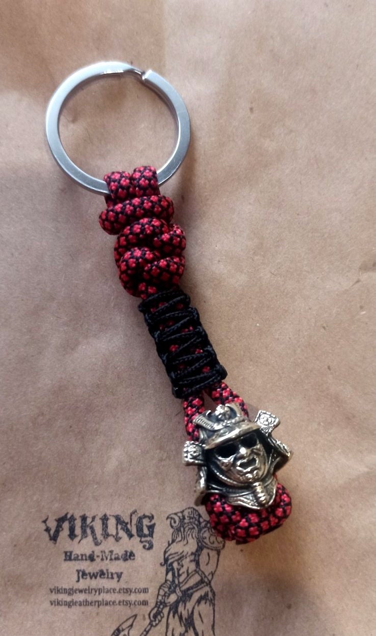 Samurai Keychain for Men Mens Gift Stand With Ukraine Brass - Etsy