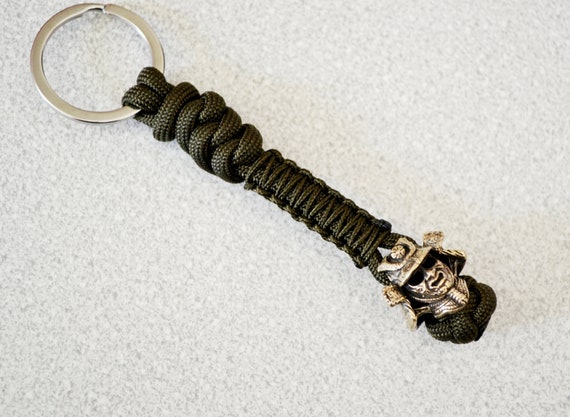 Samurai Keychain for Men Mens Gift Stand With Ukraine Brass - Etsy