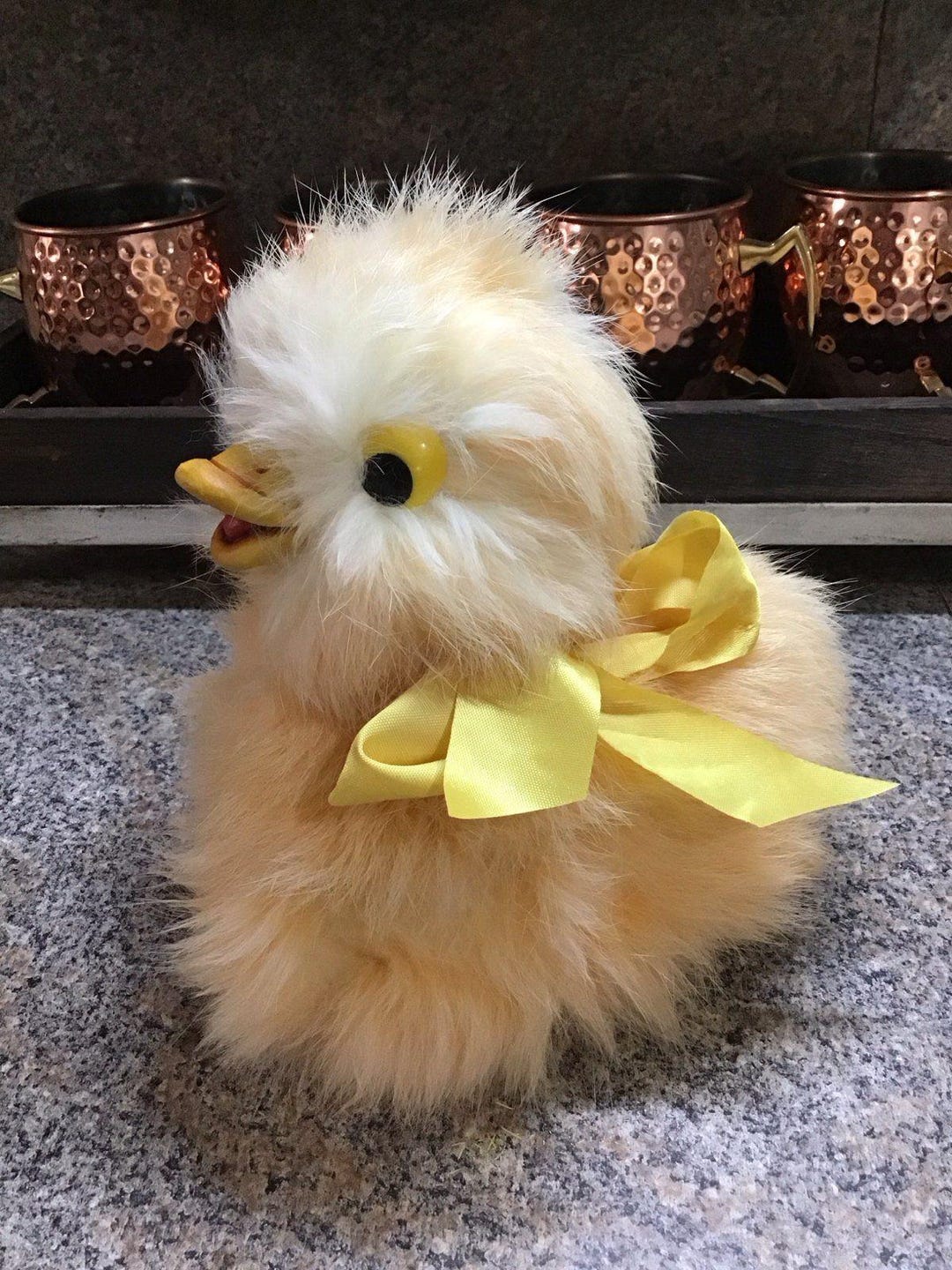 Vintage Rubber Bill Stuffed Animal Fluffy Yellow Duckling - Etsy