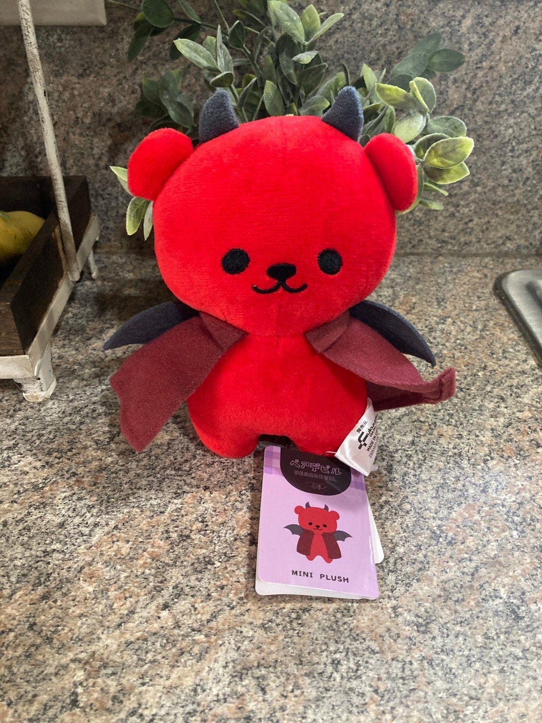 Fukuya Devil Bear Mini Plush - Etsy