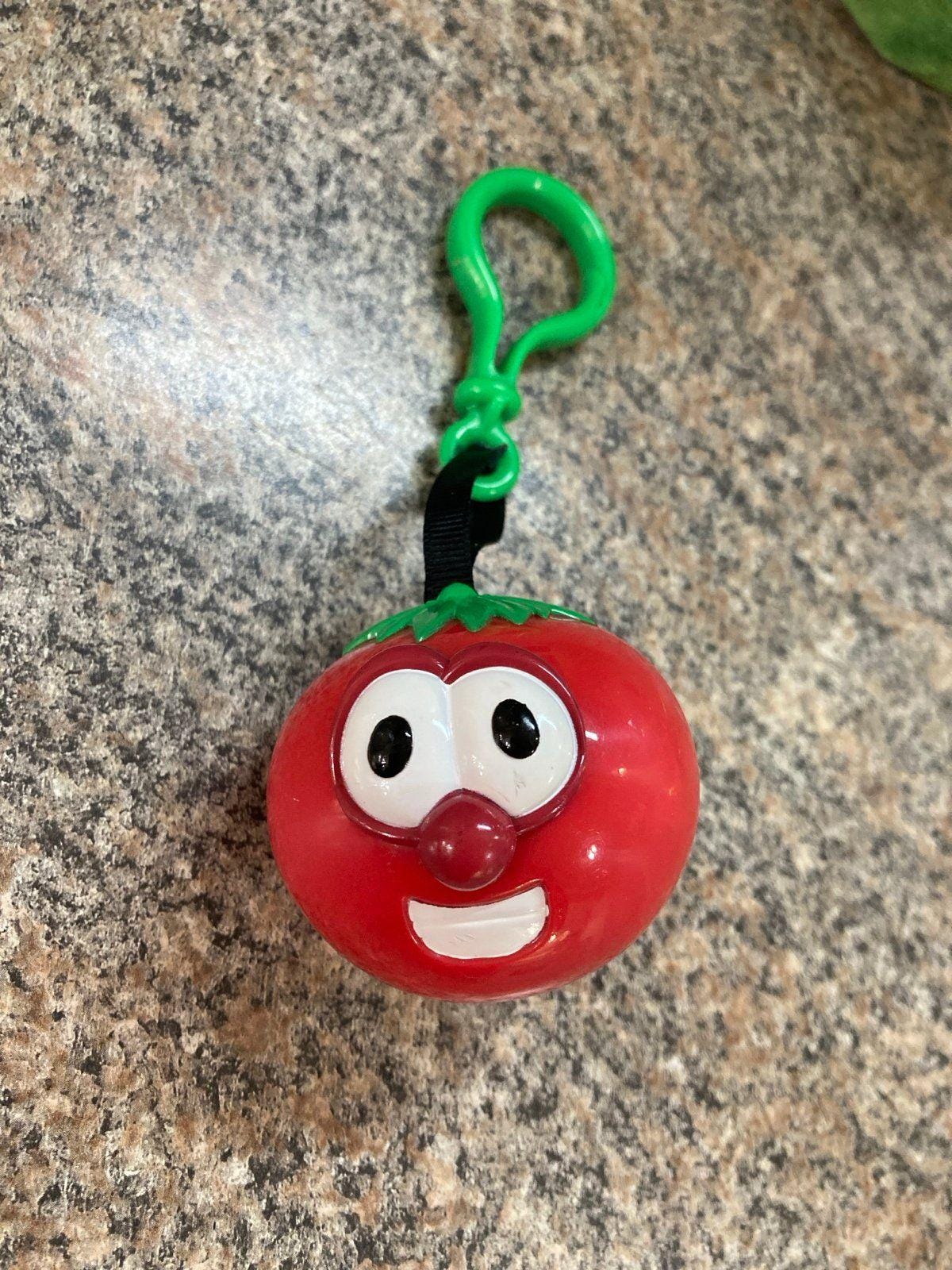 Vintage 2000 Veggietales Mattel Bob the Tomato Talking Backpack Clip ...