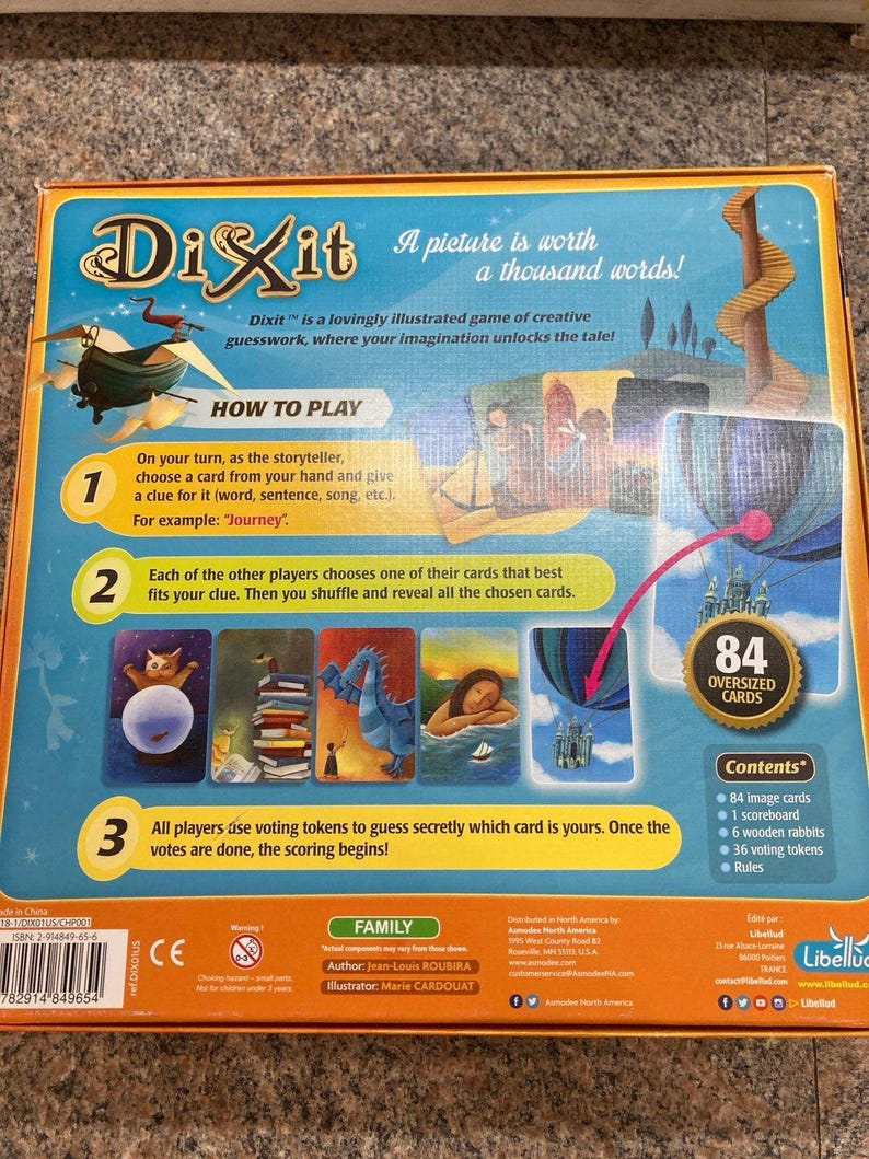 Dixit Board Game A Picture is Worth a Thousand Words - Etsy