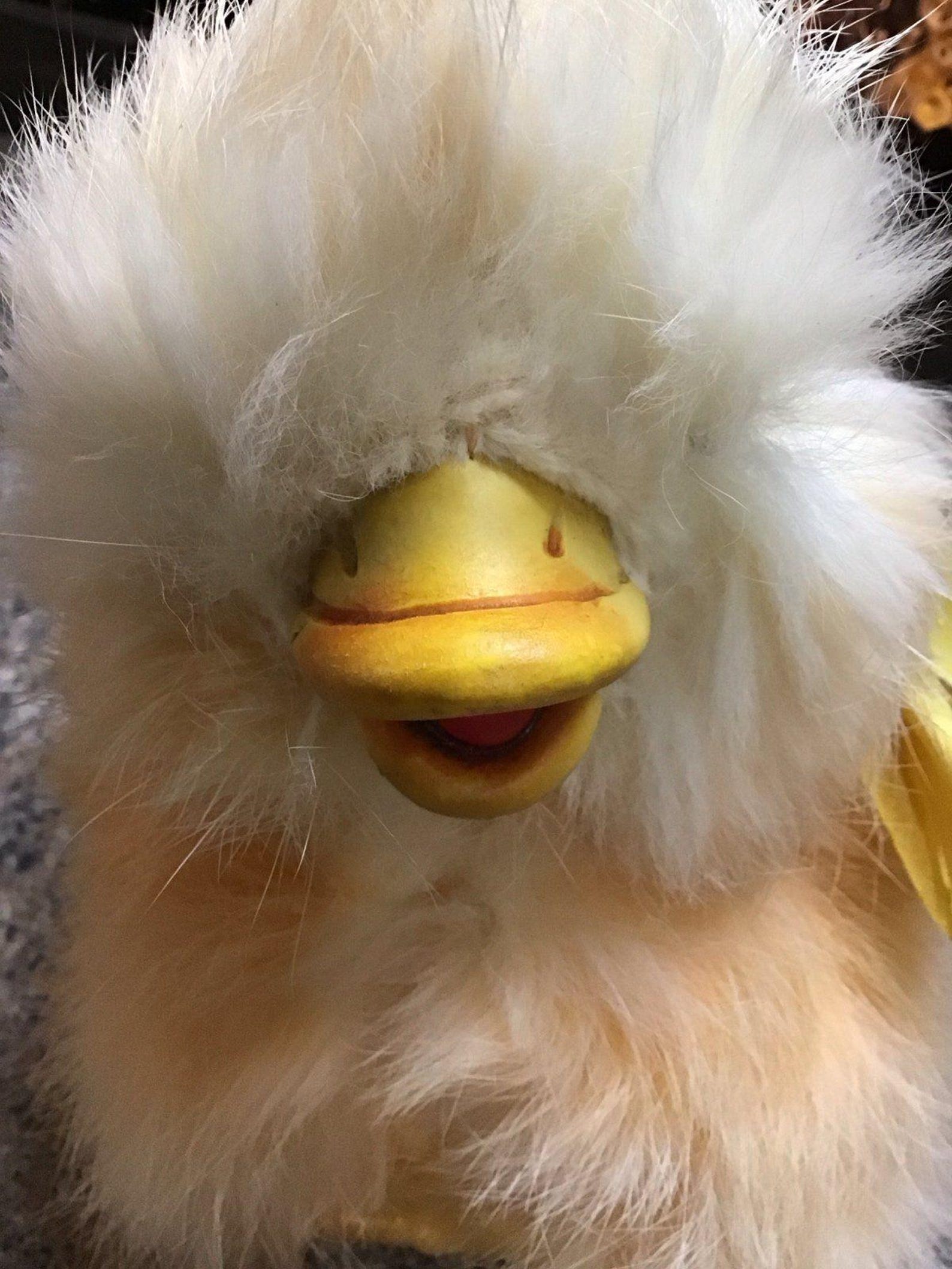 Vintage Rubber Bill Stuffed Animal Fluffy Yellow Duckling - Etsy