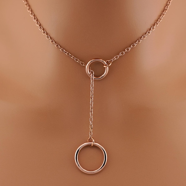 Solid Gold O Ring Collar - Etsy