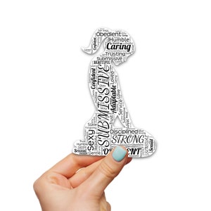 Submissive Sticker Cloud Word Art Stickers - Etsy