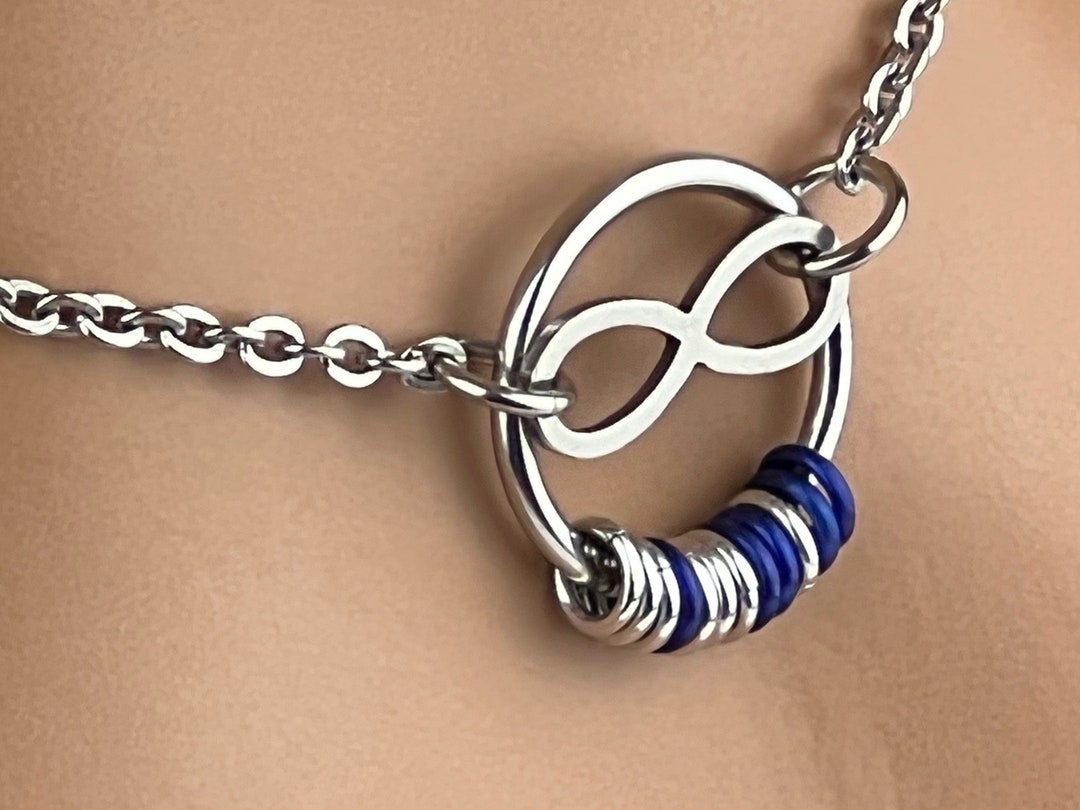 O Ring Day Collar - Infinity Morse Code Necklace - Etsy