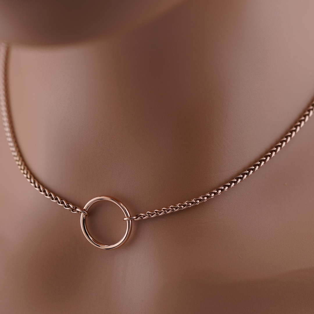 Rose Gold O-ring Collar - Etsy