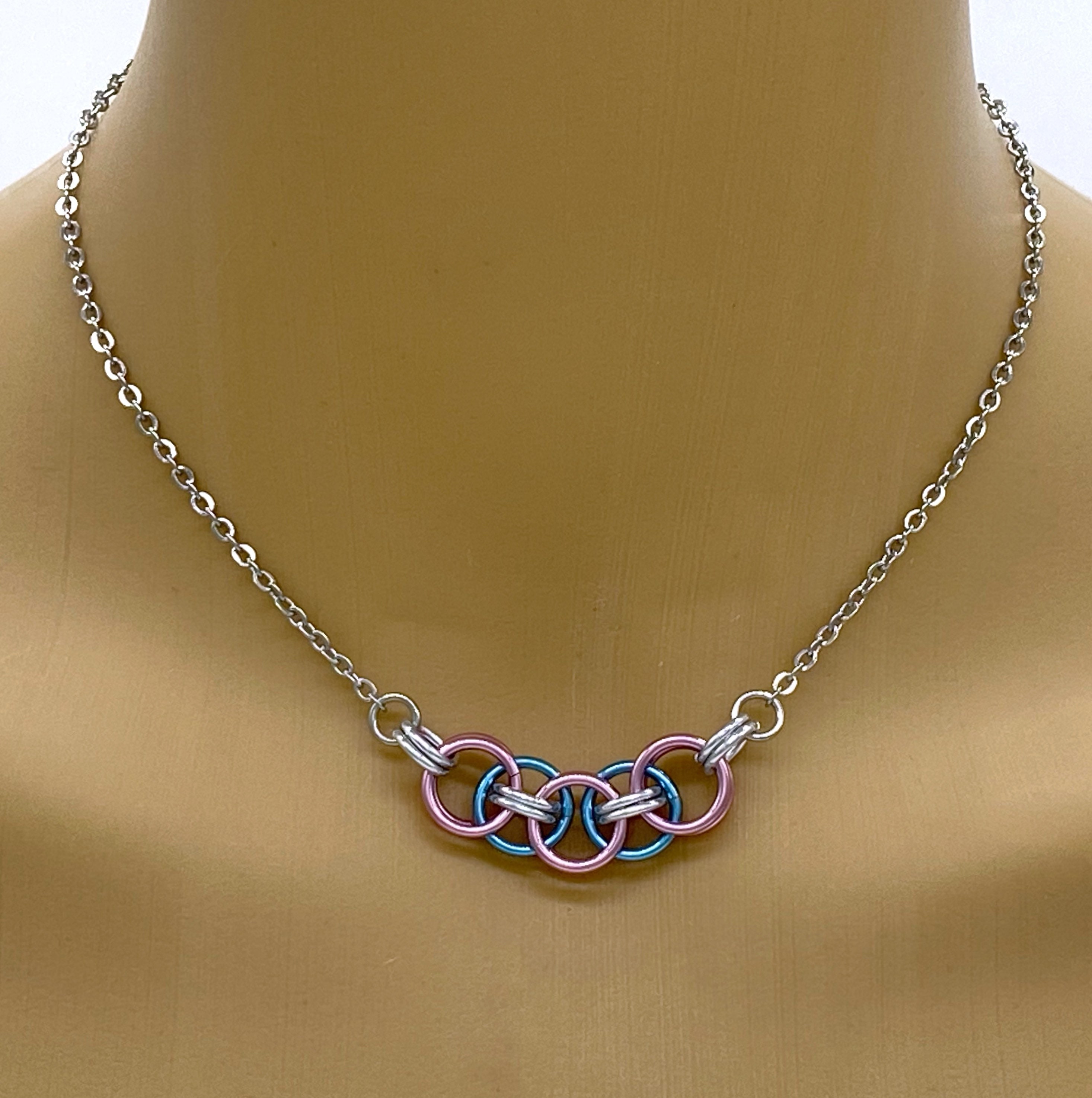 Transgender Necklace LGBTQ Trans Pride Necklace 24/7 Wear - Etsy