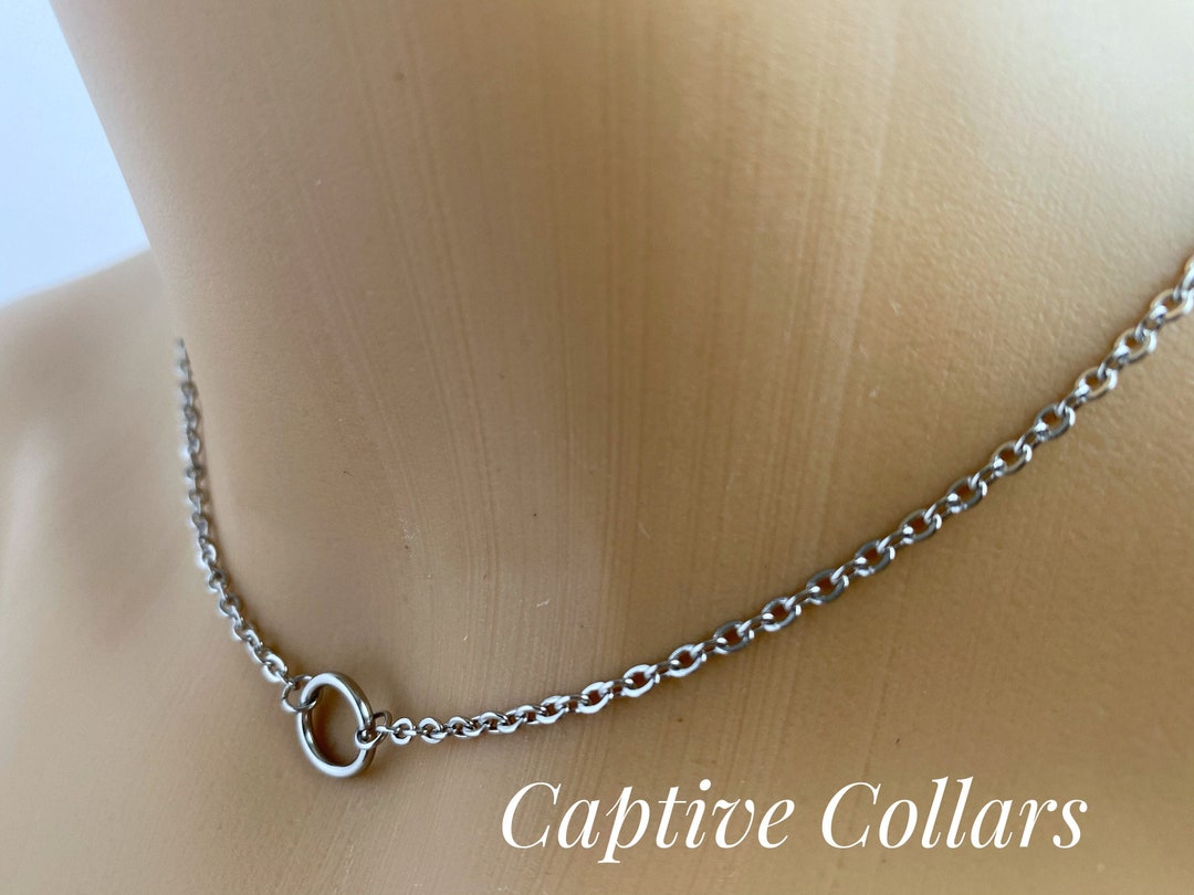 Submissive Day Collar: Dainty O-ring Design - Custom Color Options - Etsy