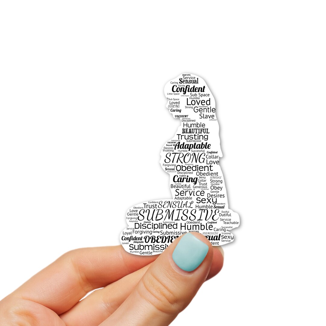 Submissive Sticker Cloud Word Art Stickers - Etsy