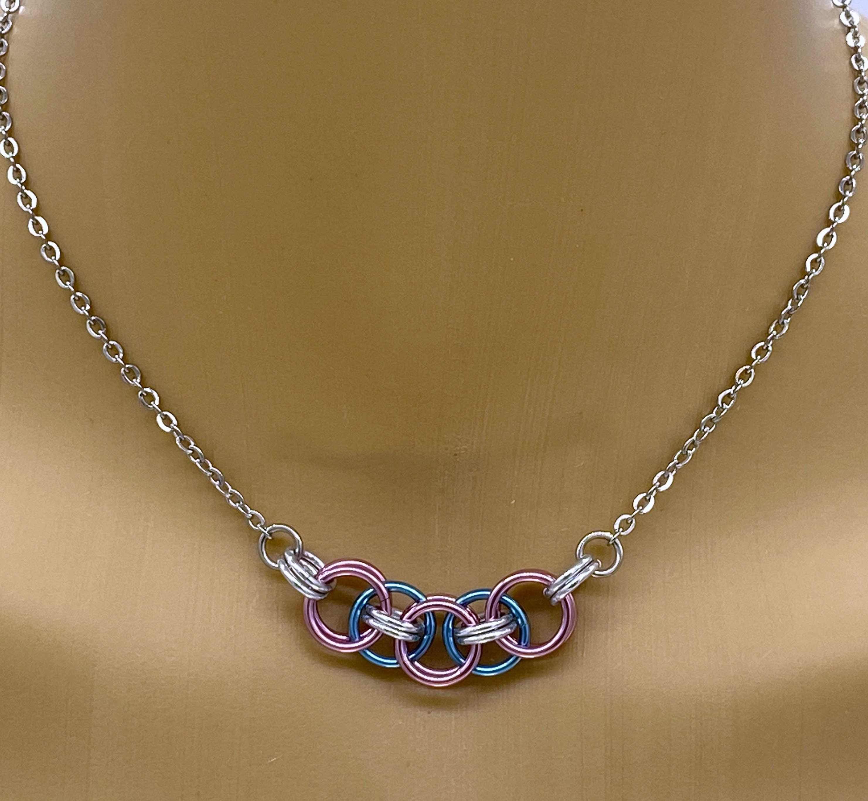 Transgender Necklace LGBTQ Trans Pride Necklace 24/7 Wear | Etsy