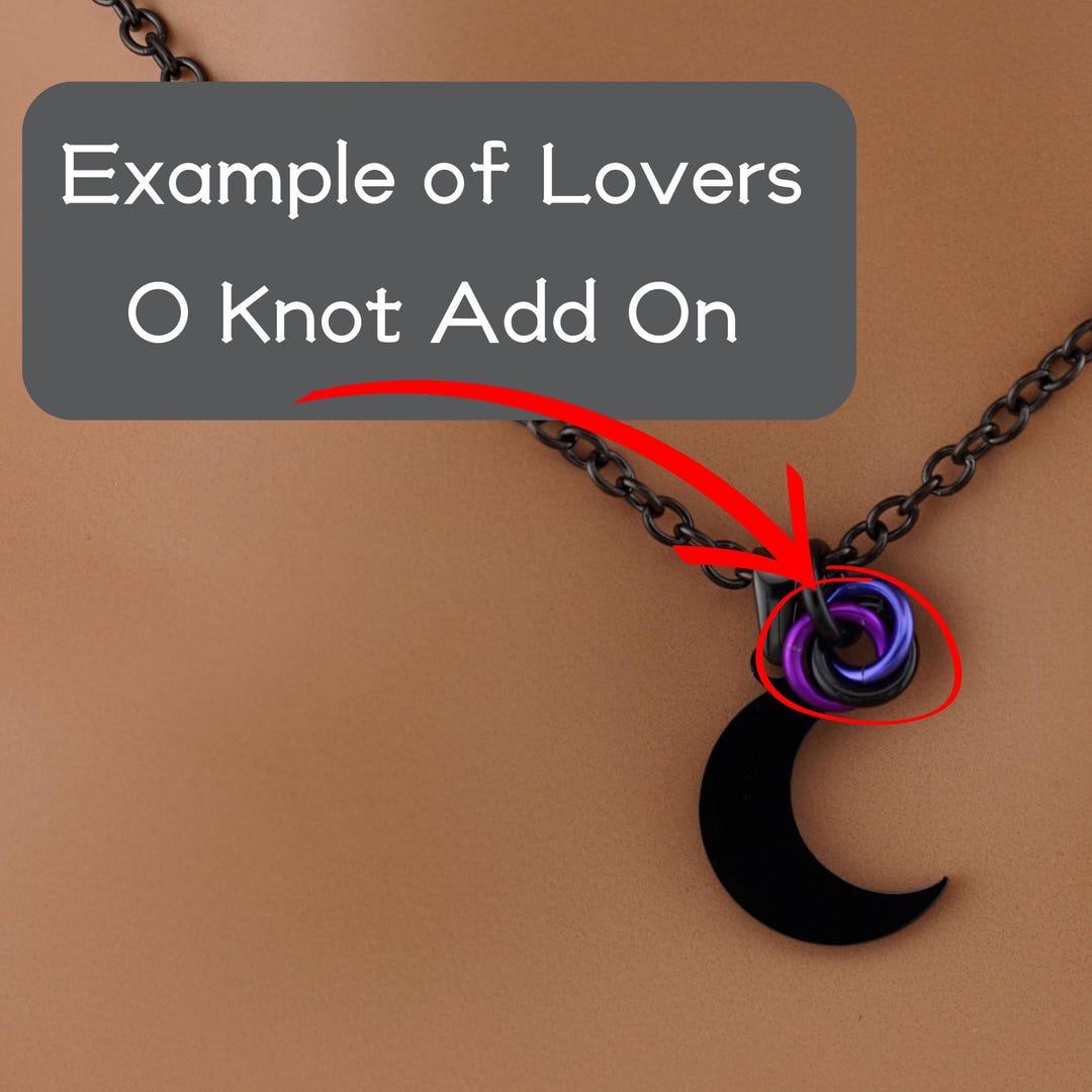 Lovers O Knot Pendant: Small 6mm Add-on Charm (for Necklaces) - Etsy