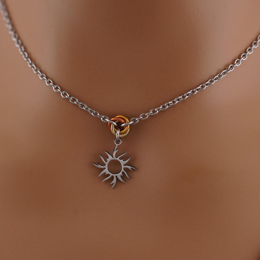 Sun O-ring Day Collar – A Radiant Symbol of Warmth and Positivity - Etsy