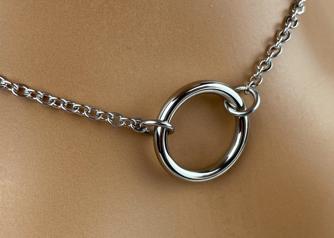 Submissive Day Collar Necklace | Discreet BDSM Seamless O Ring Collar ...