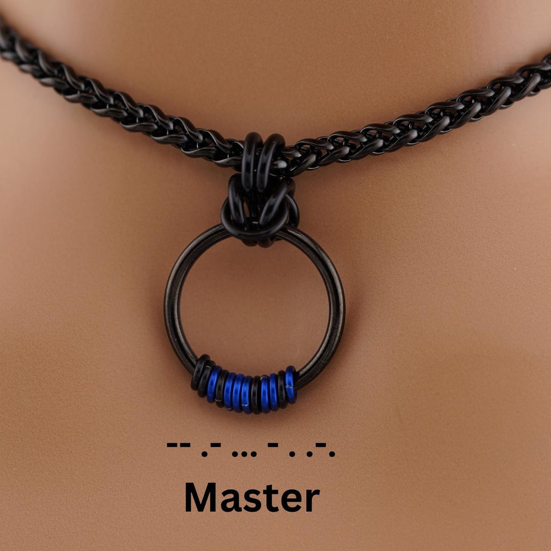 Custom Morse Code Collar – Hidden Message O-ring Necklace - Etsy