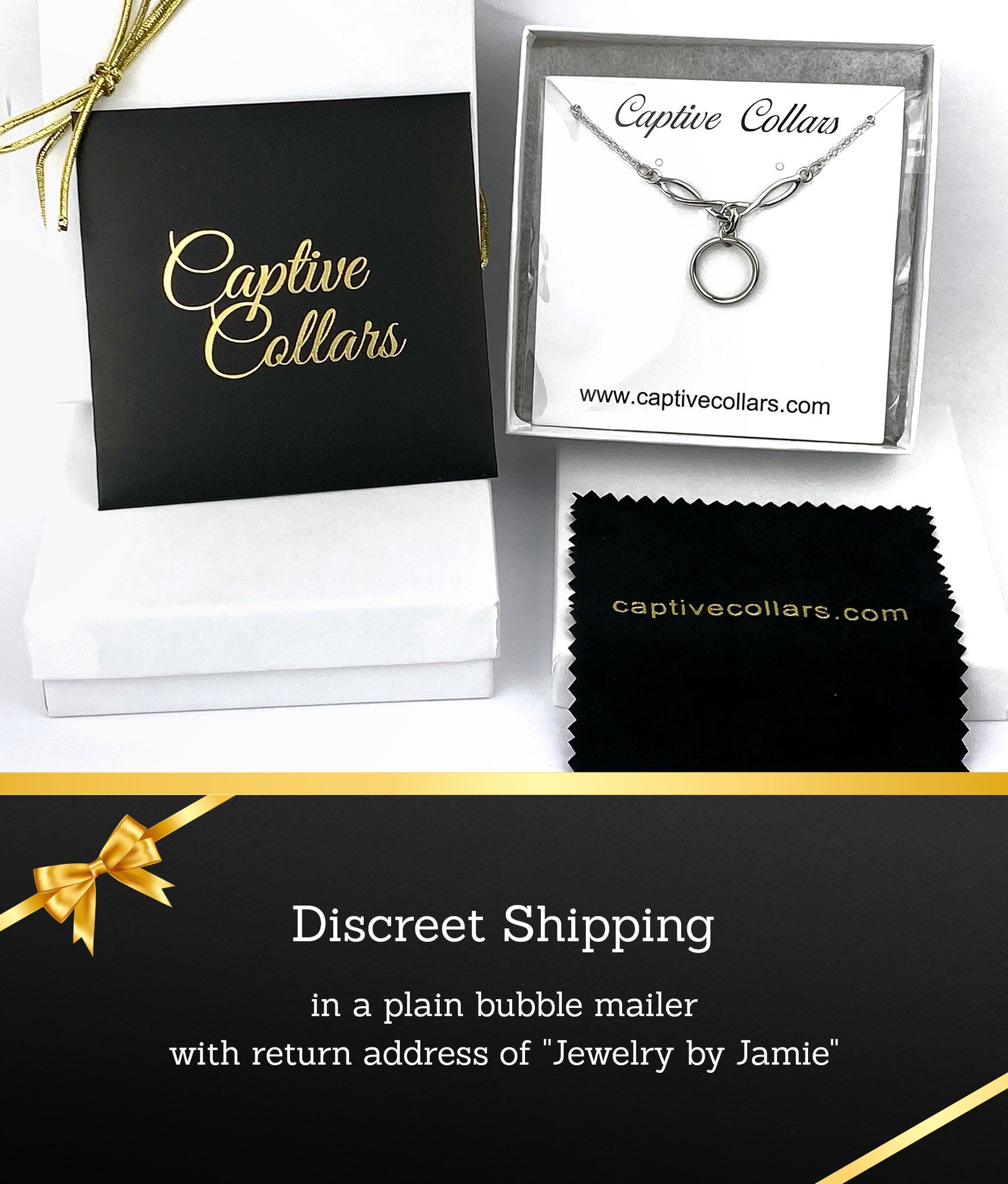 Submissive Necklace Crescent Moon Horn Locking Option - Etsy