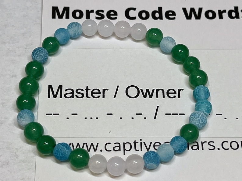 Morse Code Bracelet Create Your Own Custom Beaded Bracelet - Etsy