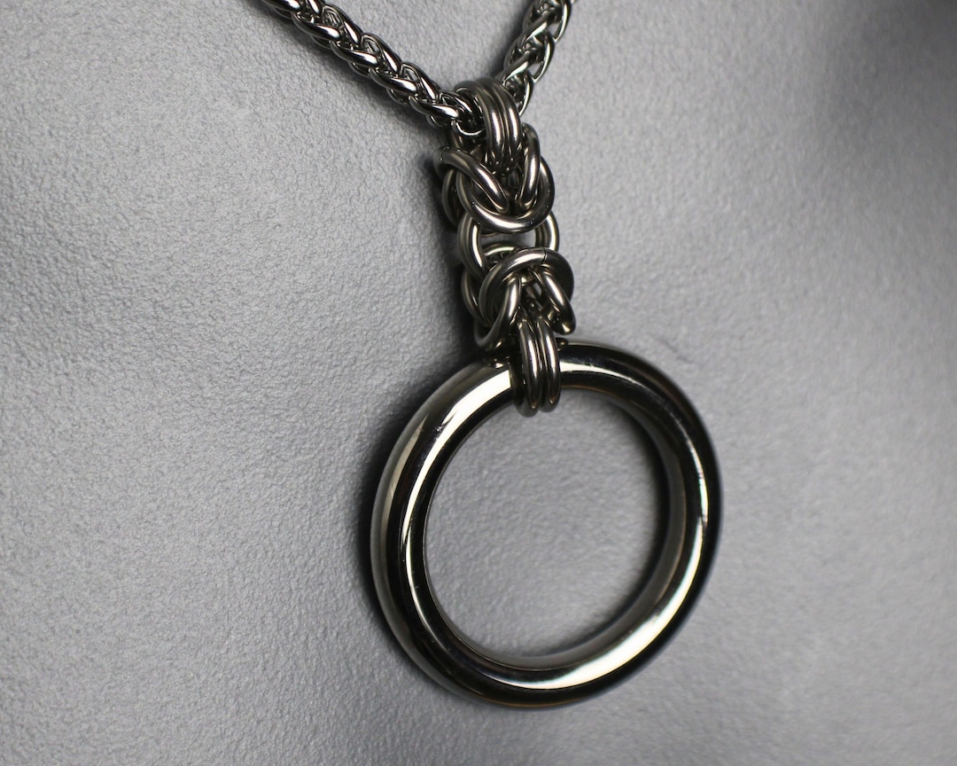 BDSM O Ring Chainmail Sub Collar - Eternity Necklace - Etsy