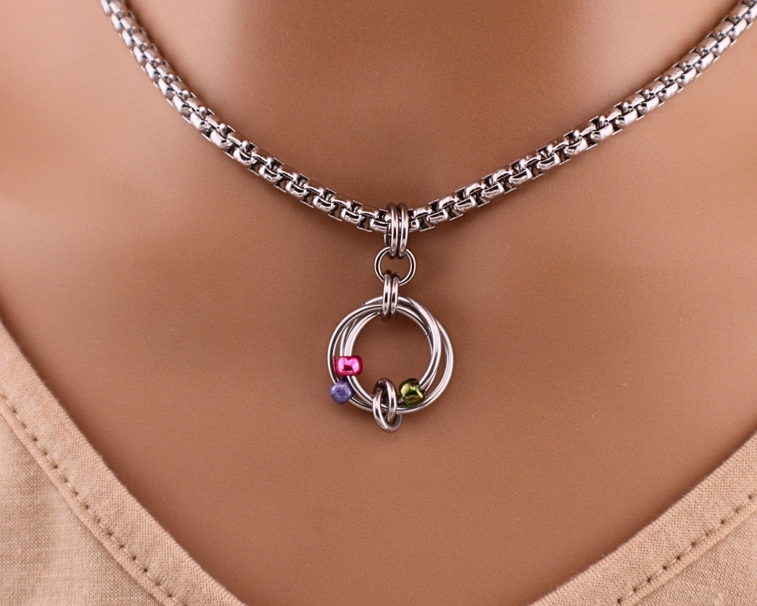 Submissive Collars, Fidget Necklace, BDSM O Ring, Gift for Her - Etsy