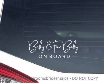 Baby on Board Car Decal Little Ones on Board Children Vinyl - Etsy