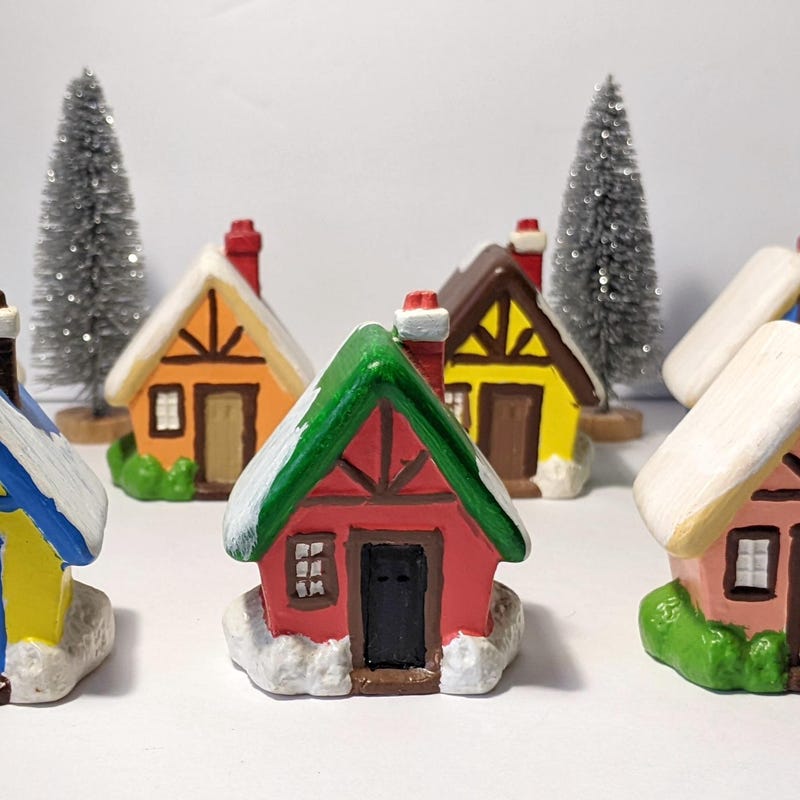 Ceramic Christmas Village - Etsy