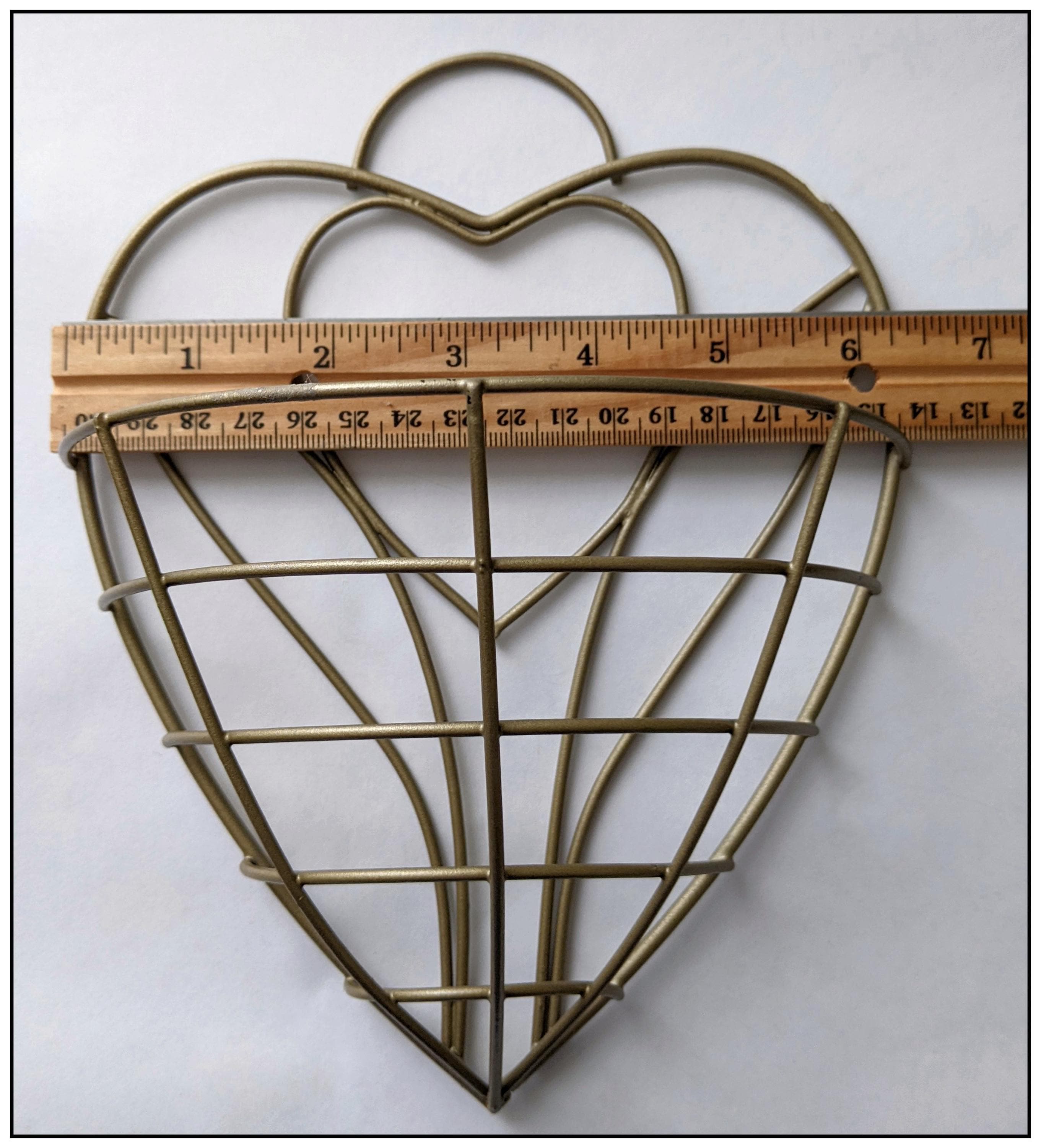 Set of 2 Vintage Wire Heart-shaped Wall Pockets Decor Wall Hangings - Etsy