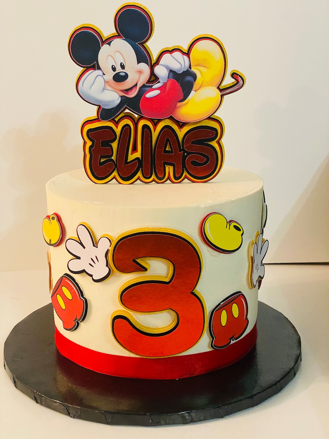 Mickey Cake Decor Mouse Cake Topper - Etsy