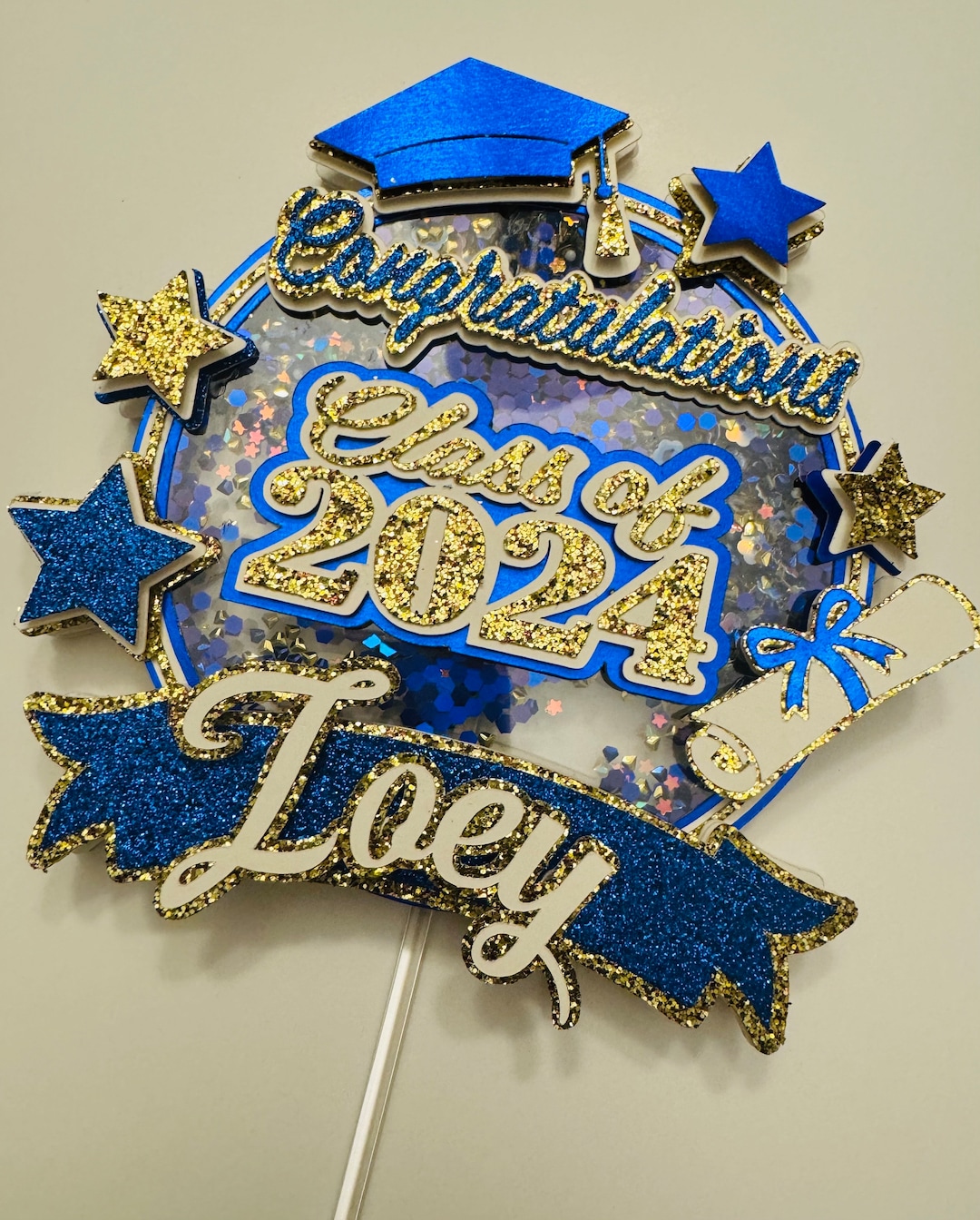 Graduation Cake Topper | Class of 2024 | Custom Grad Cake Topper ...
