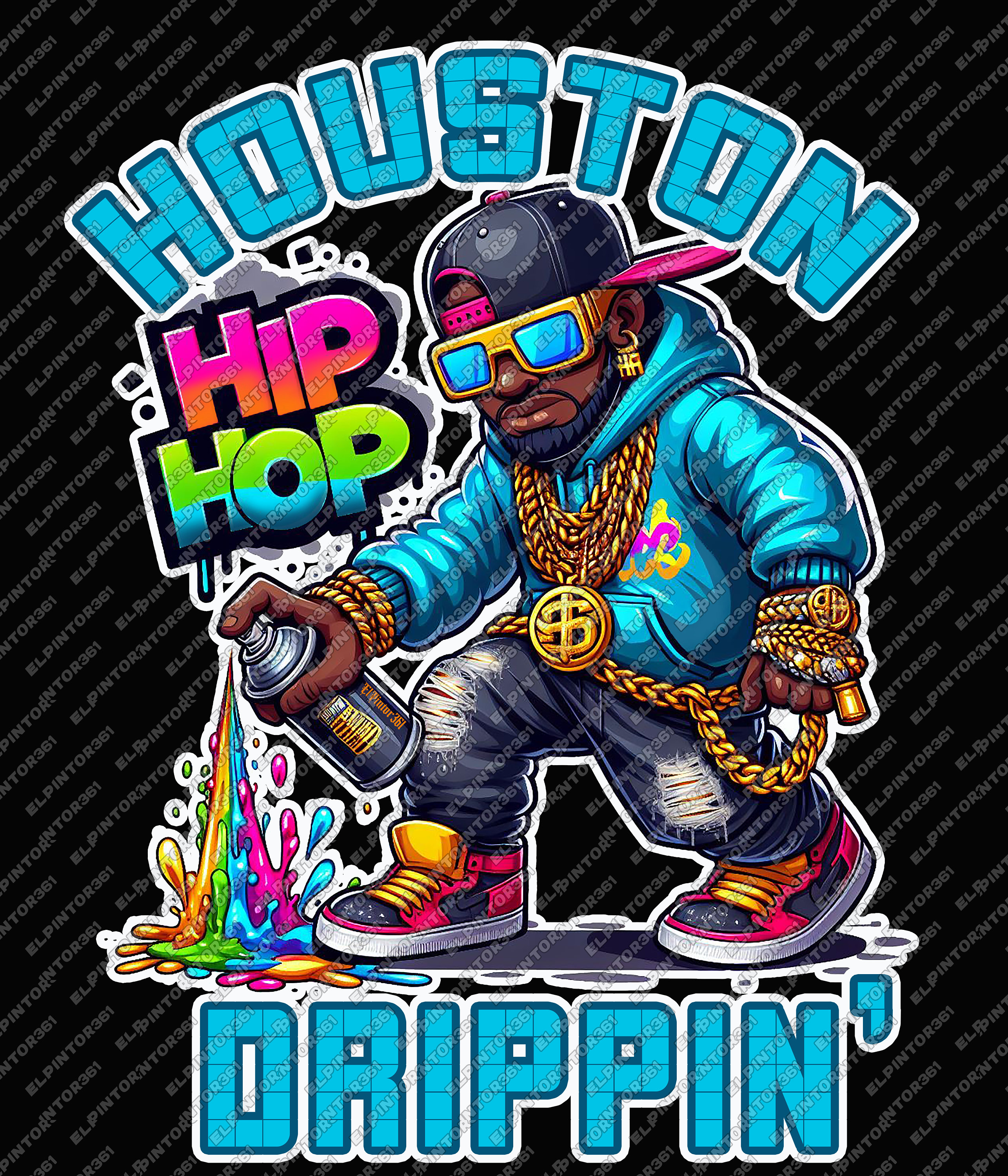 Houston Hip Hop Drippin Png Houston Png H Town Png - Etsy