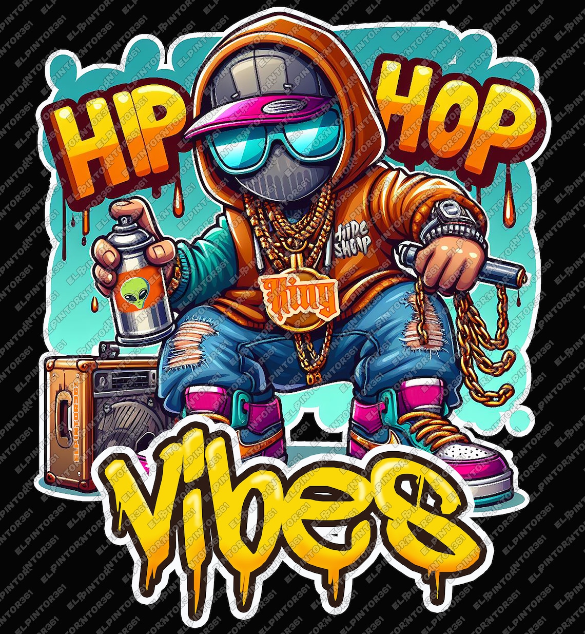 Hip Hop Vibes Png Graffiti Png Urban Hip Hop Png - Etsy