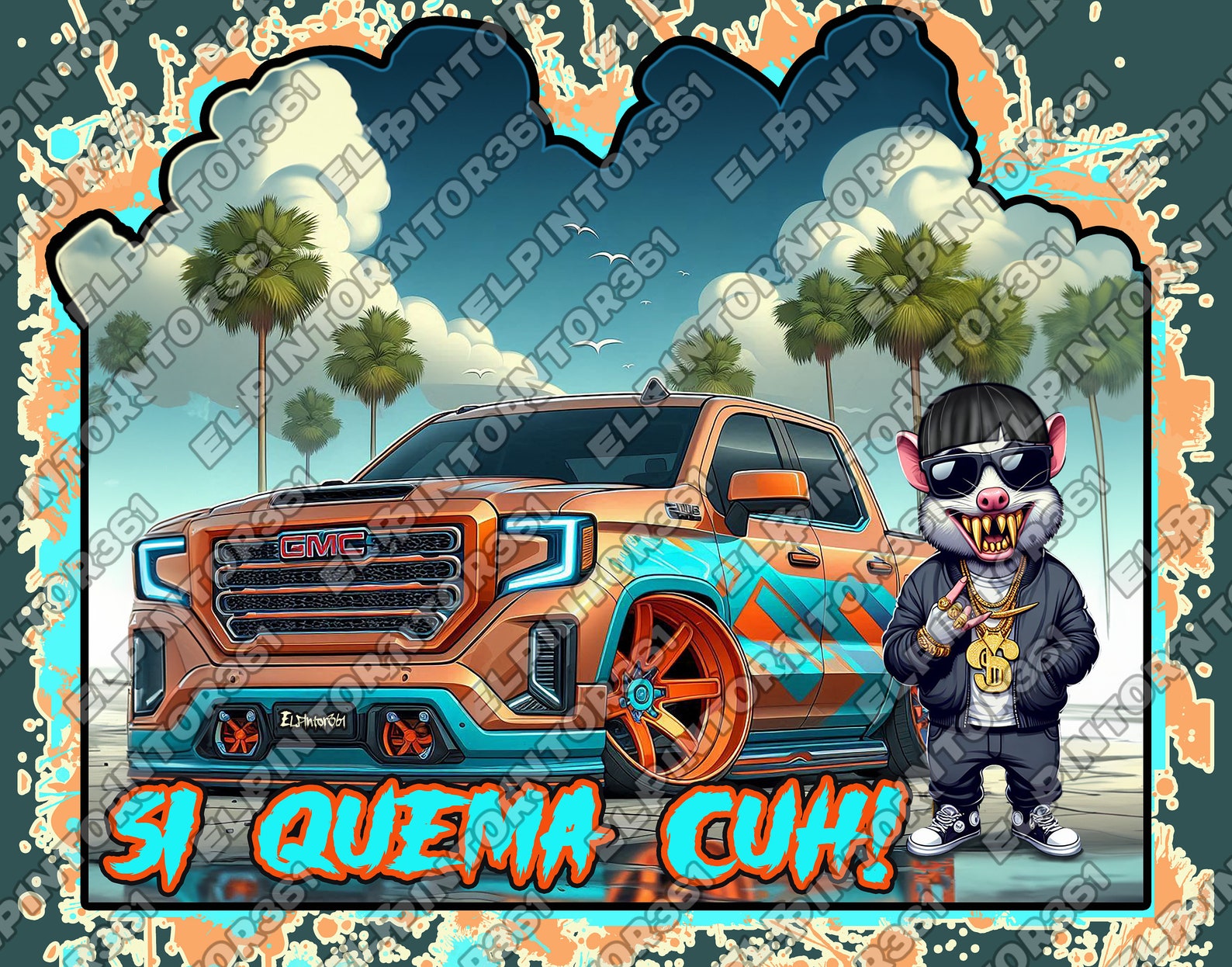 Si Quema Cuh Truck Culture PNG, Street Art (digital Download) - Etsy