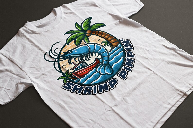 Shrimp Pimpin Png Shrimp Life Png Gulf Coast Png Gulf of Mexico Png - Etsy