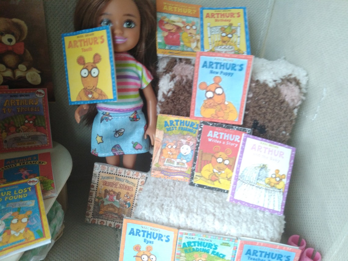Fashion Doll Sized FAUX CHILDREN'S BOOK Lot 1:6 Th Scale Diorama Prop ...