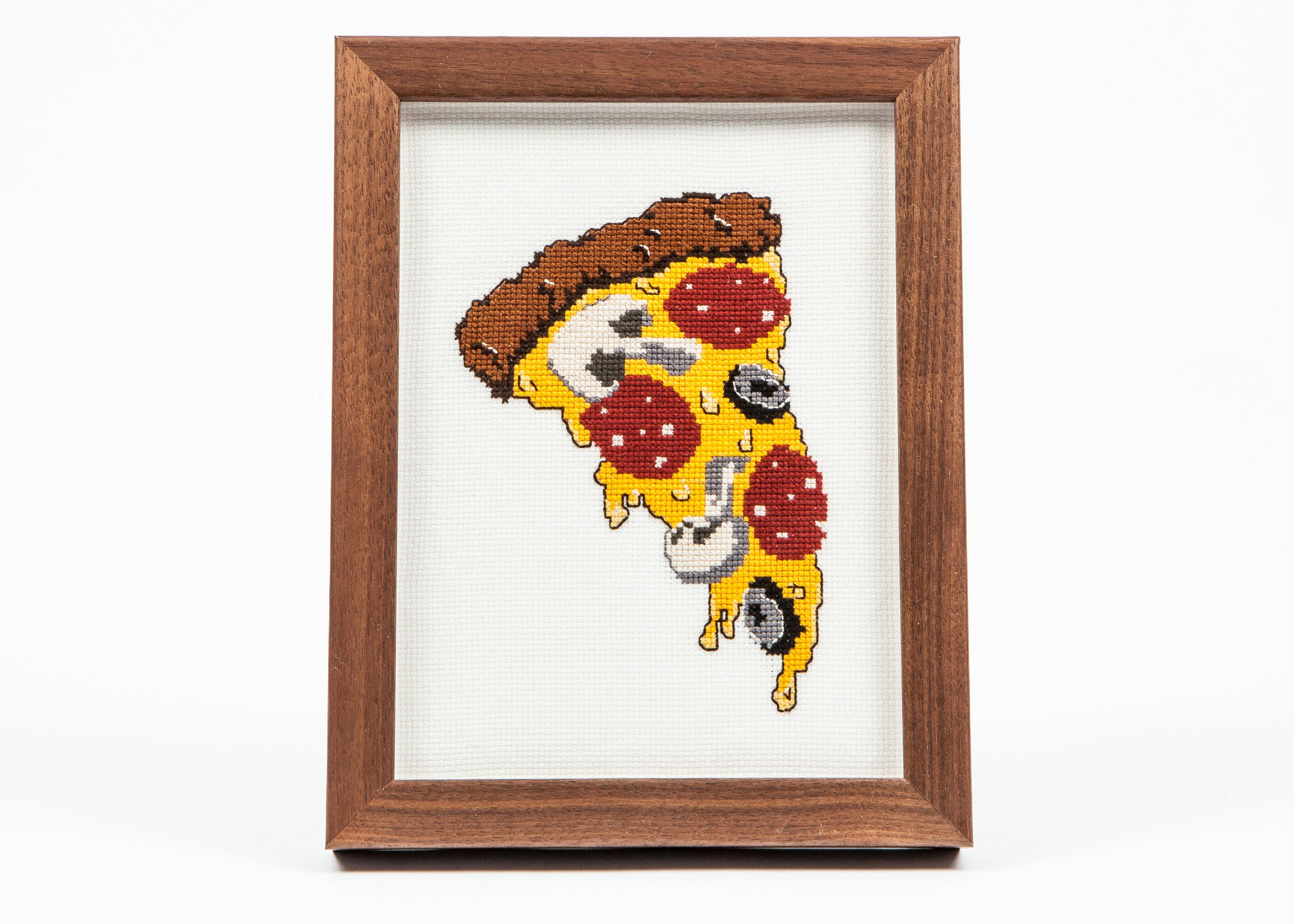 Pizza Cross Stitch Pattern PDF Digital Download • Cheesy Pizza ...
