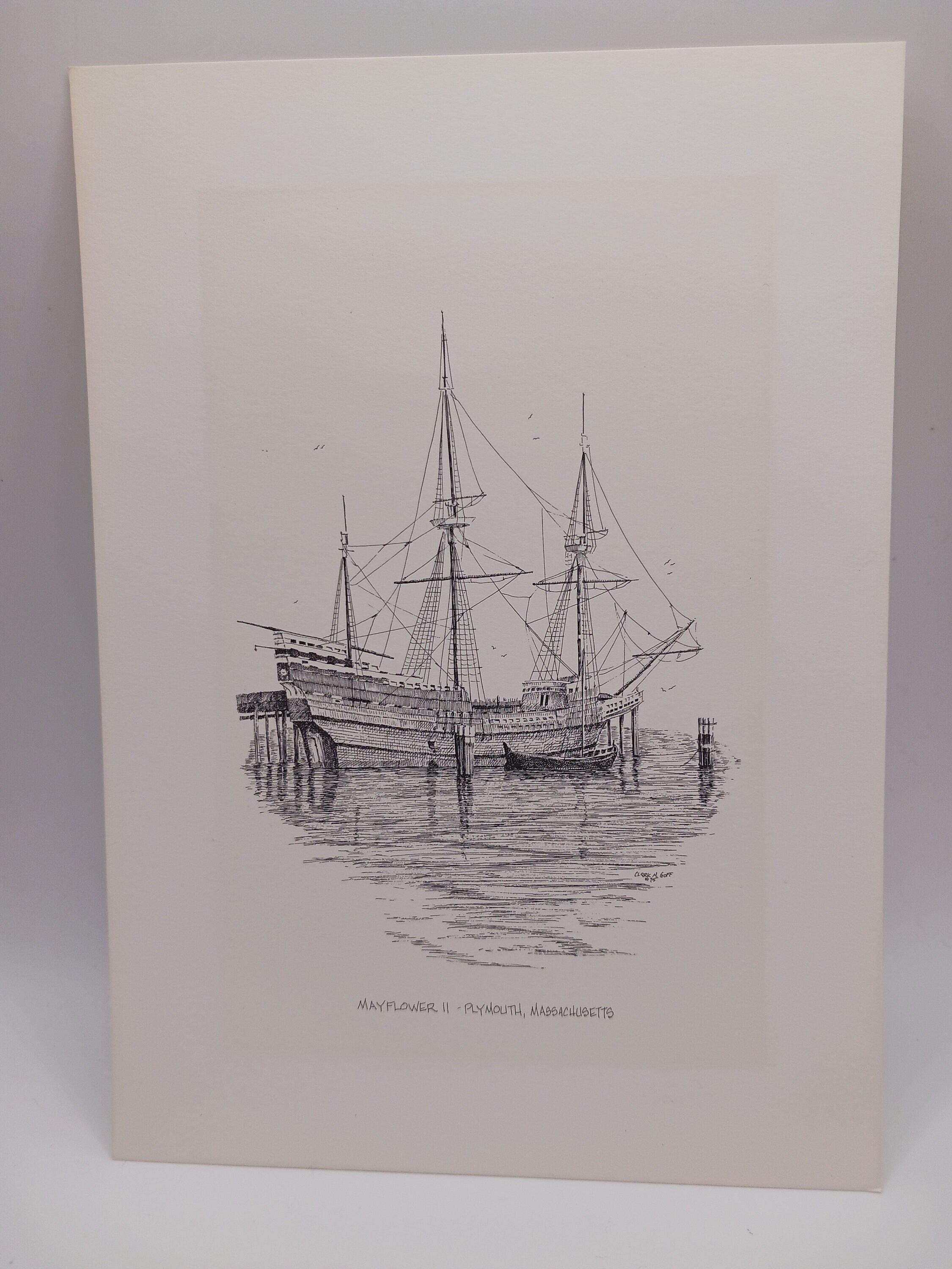 Mayflower 2 Print Clark A. Goff 1975, He is Well Known for Paintings ...
