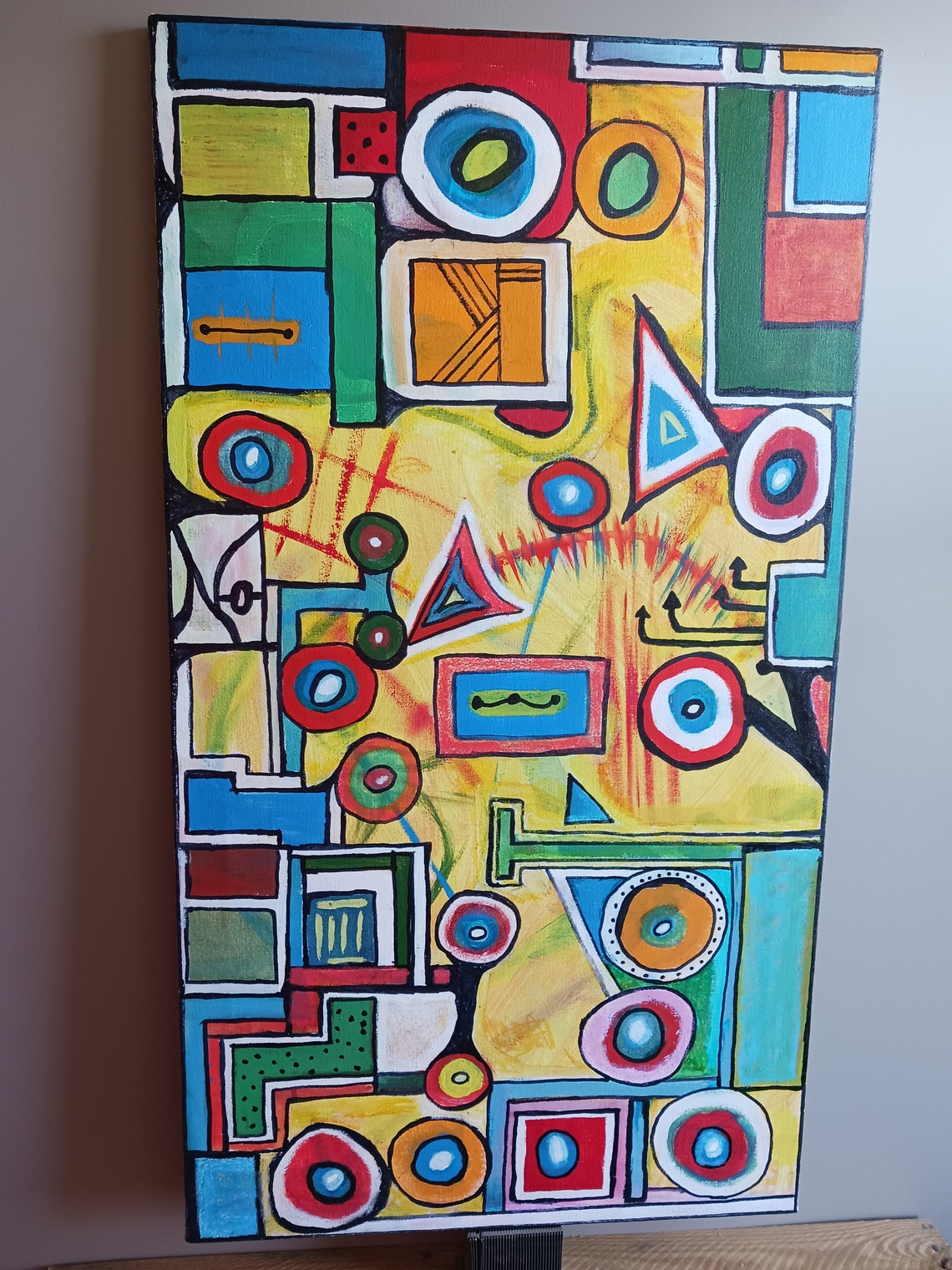 Colorful Abstract Print by Jim Skelton Artist, Signed and Numbered. to ...