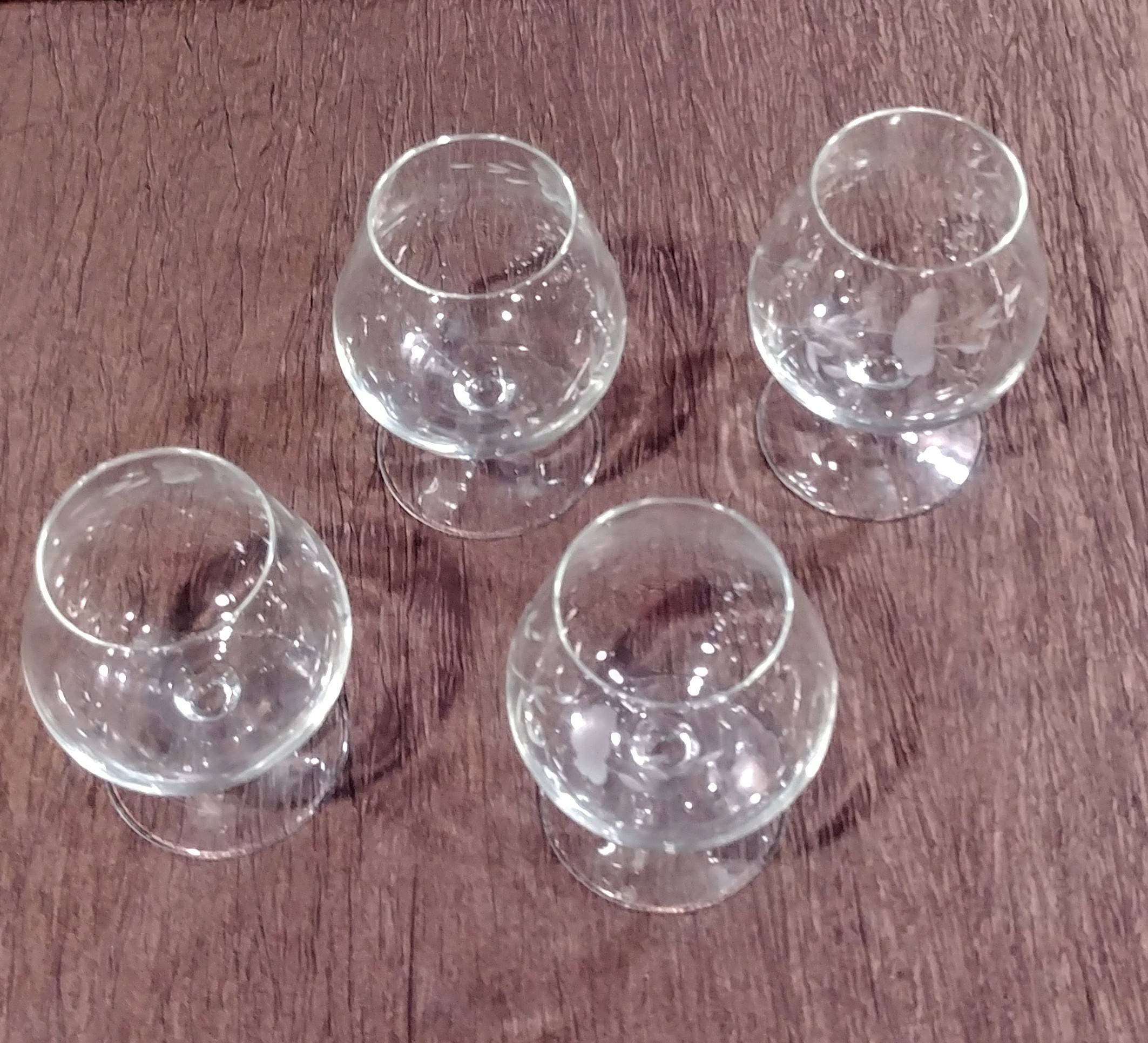 Set of 4 Princess House Heritage Crystal Brandy Snifter Glasses - Etsy