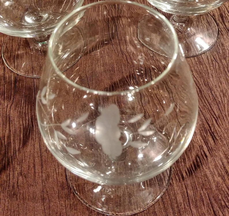Set of 4 Princess House Heritage Crystal Brandy Snifter Glasses - Etsy
