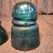 Set of 2 Blue Green Glass Insulators - Etsy