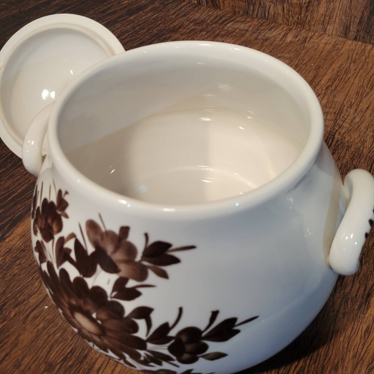 Vintage Hand Painted Italian Soup Tureen With Lid and Ladel - Etsy