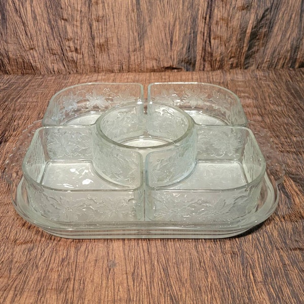 Crystal Relish Tray - Etsy
