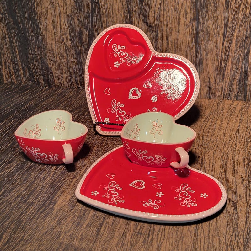 Heart Shaped Plates - Etsy