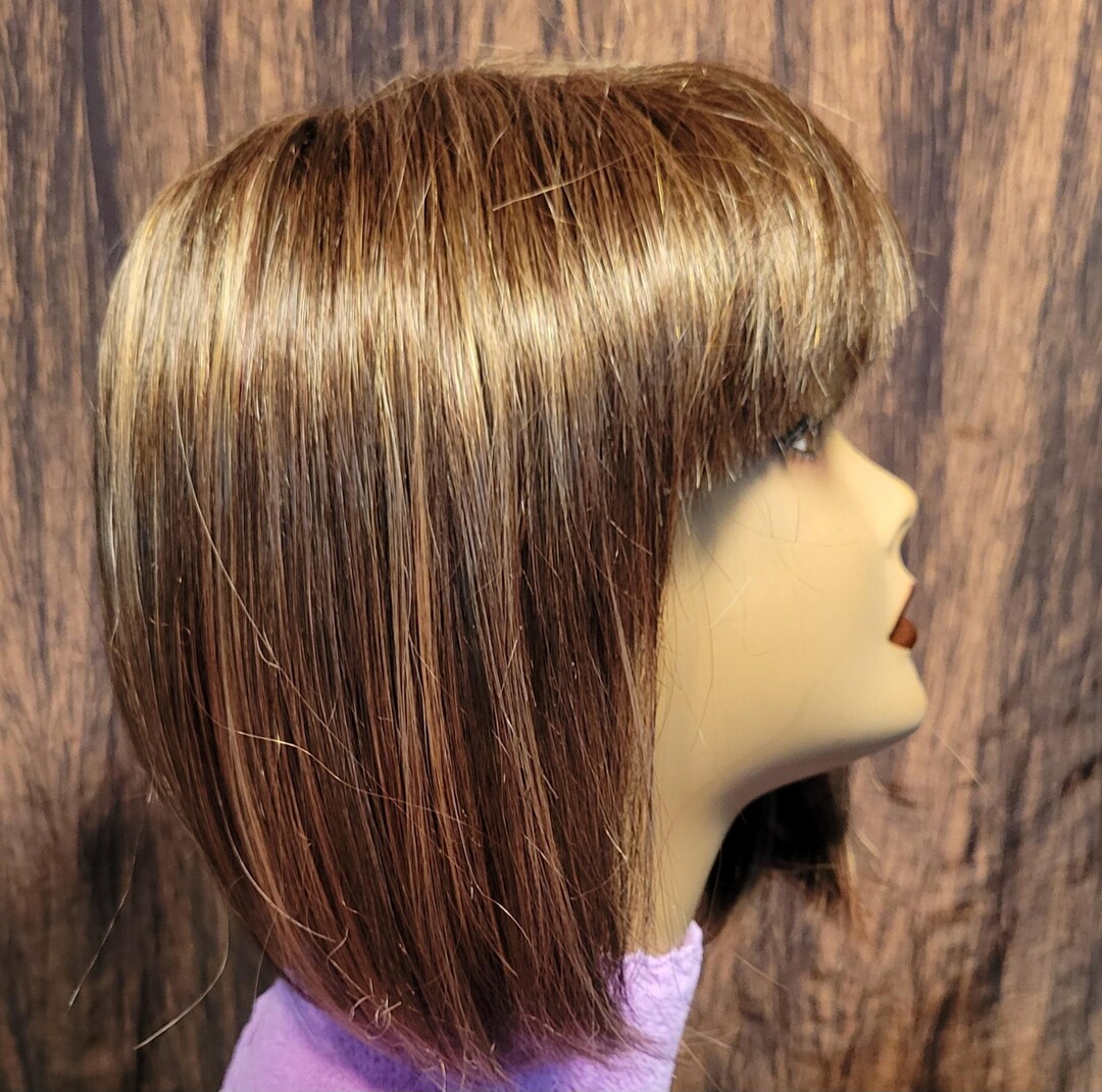 Godiva's Secret Reverse Inverted Bob Dark Chocolate Brunette Wig - Etsy